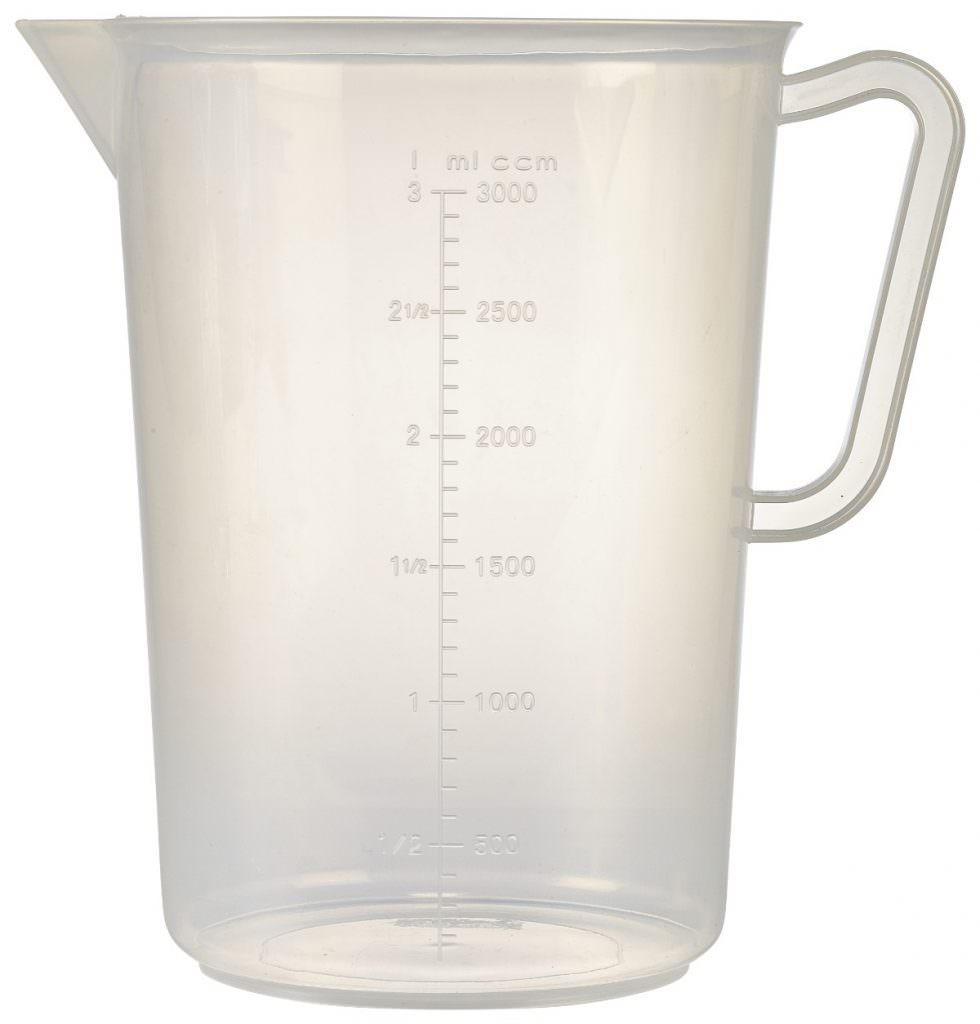 Polypropylene Measuring Jug 3L - Catering Products Direct