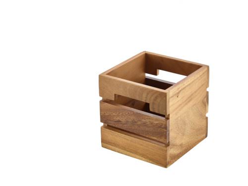 Acacia Wood Box/Riser 15x15x15cm - Catering Products Direct