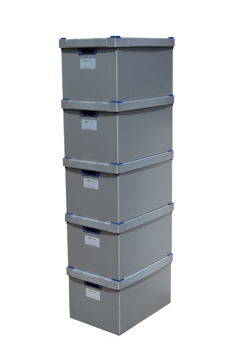 Correx Stacking Storage Boxes Extra Large, Storage Crates