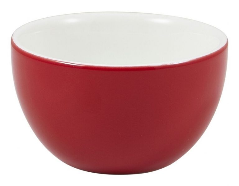 Royal Genware Sugar Bowl 17.5cl/6oz Red - Catering Products Direct