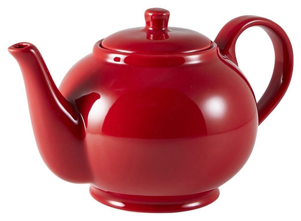 Royal Genware Teapot 85cl/30oz Red - Catering Products Direct