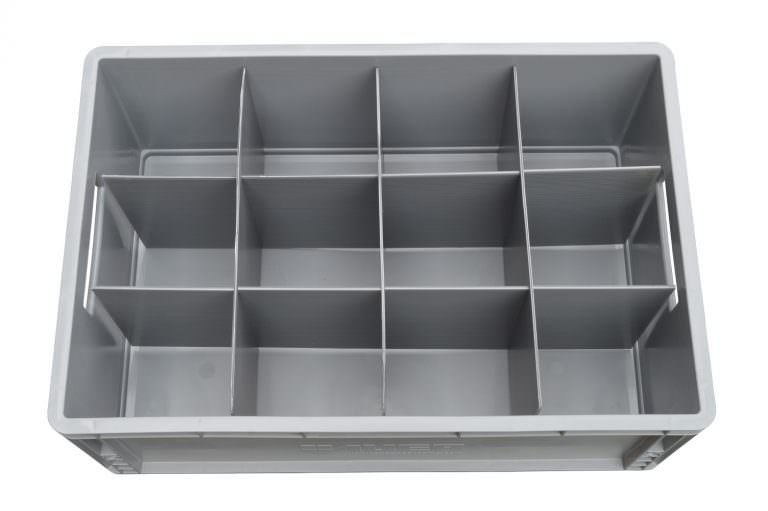 Gin Glass Storage Crate Box | Solid Glass Storage Crate